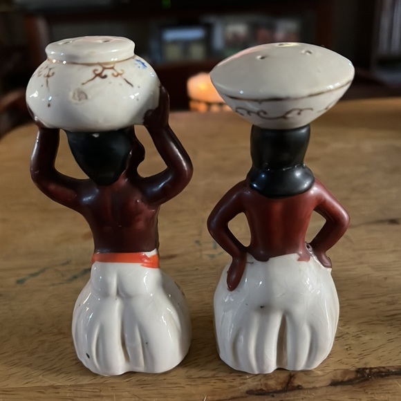 Kitchen | Vintage Black Americana Aboriginal Salt And Pepper Shakers 4 ...